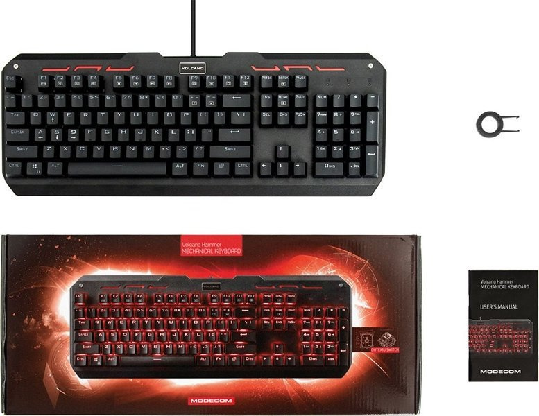 Klawiatura MODECOM Volcano Hammer - klawiatura gamingowa - sprzęt ...