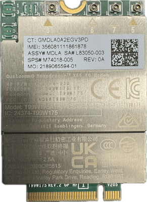 Modem WWAN 5G / Foxconn L83049 / SPS L83053 / Snapdragon X55 / do ...